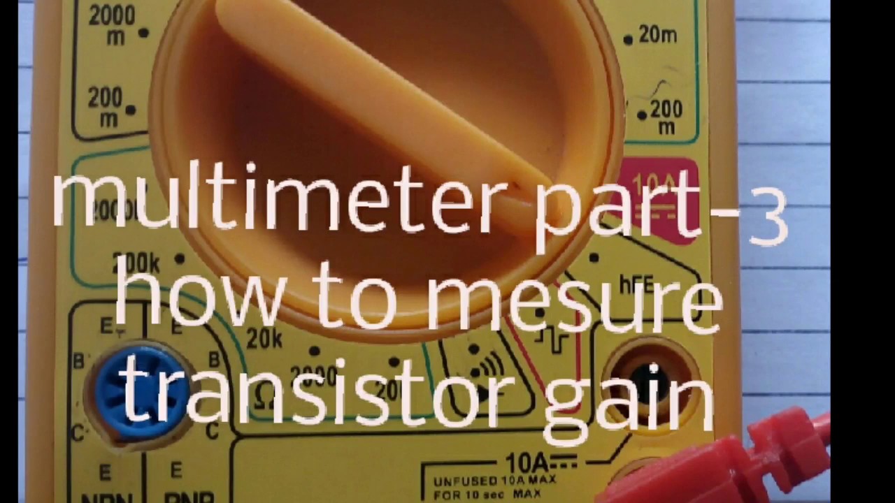 HOW TO MEASURE GAIN OF TRANSISTOR? - YouTube