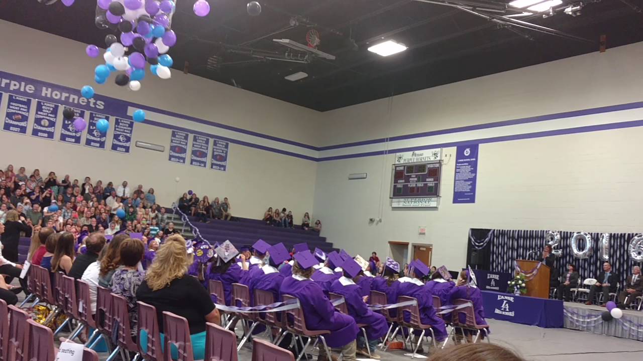 Balloon drop at graduation - YouTube