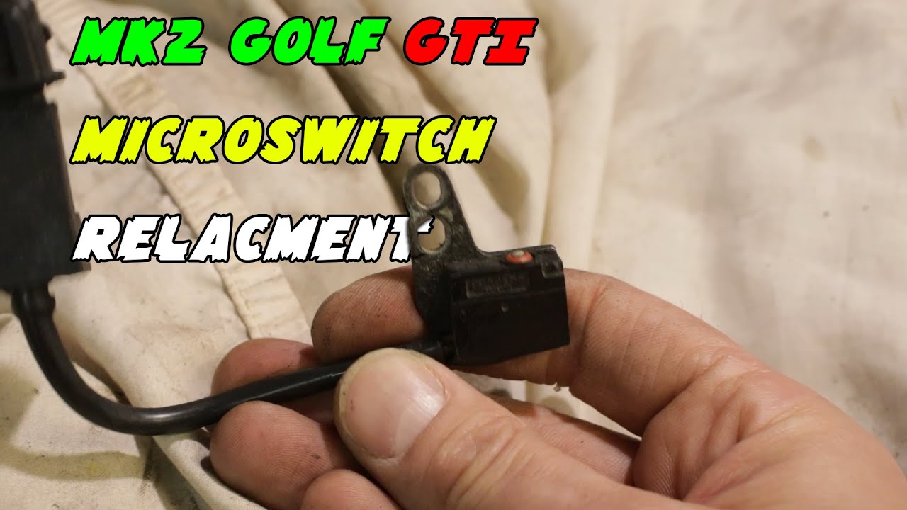 How to replace the Micro-switch on a MK2 Golf GTI - YouTube