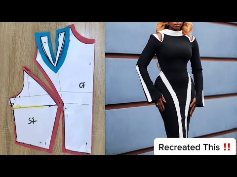 How to Make a Trendy Bustier Dress With Keyhole at the Shoulder ...