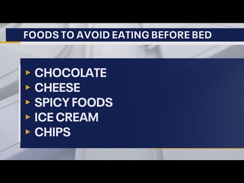 Foods to avoid before bed - YouTube