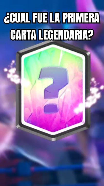 LA PRIMERA CARTA LEGENDARIA DE CLASH ROYALE #clashroyale - YouTube