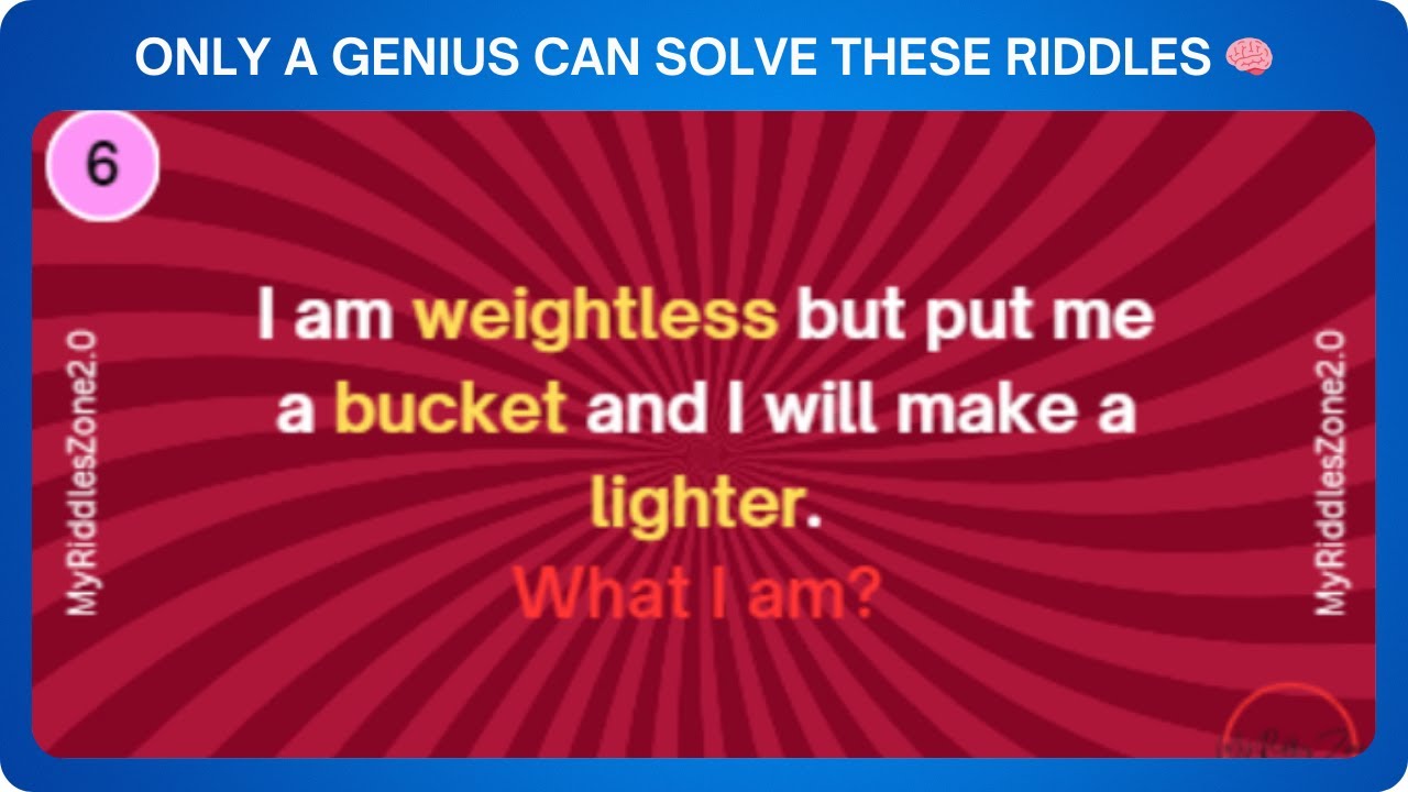 ONLY A GENIUS CAN SOLVE THESE RIDDLES 🧠 Brain Teasers & Riddle Quiz 🧩 ...