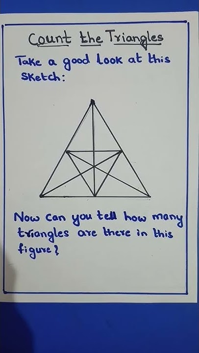 Count the triangles || puzzle no.16 || - YouTube