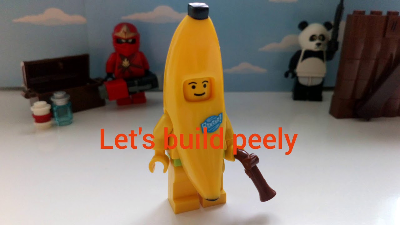 How to build lego peely from fortnite - YouTube