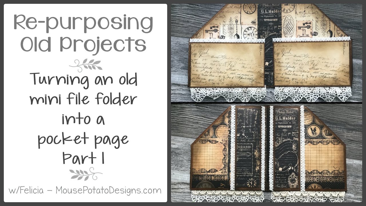 Repurposing Old Projects - Mini File Holder - Part 1 - YouTube