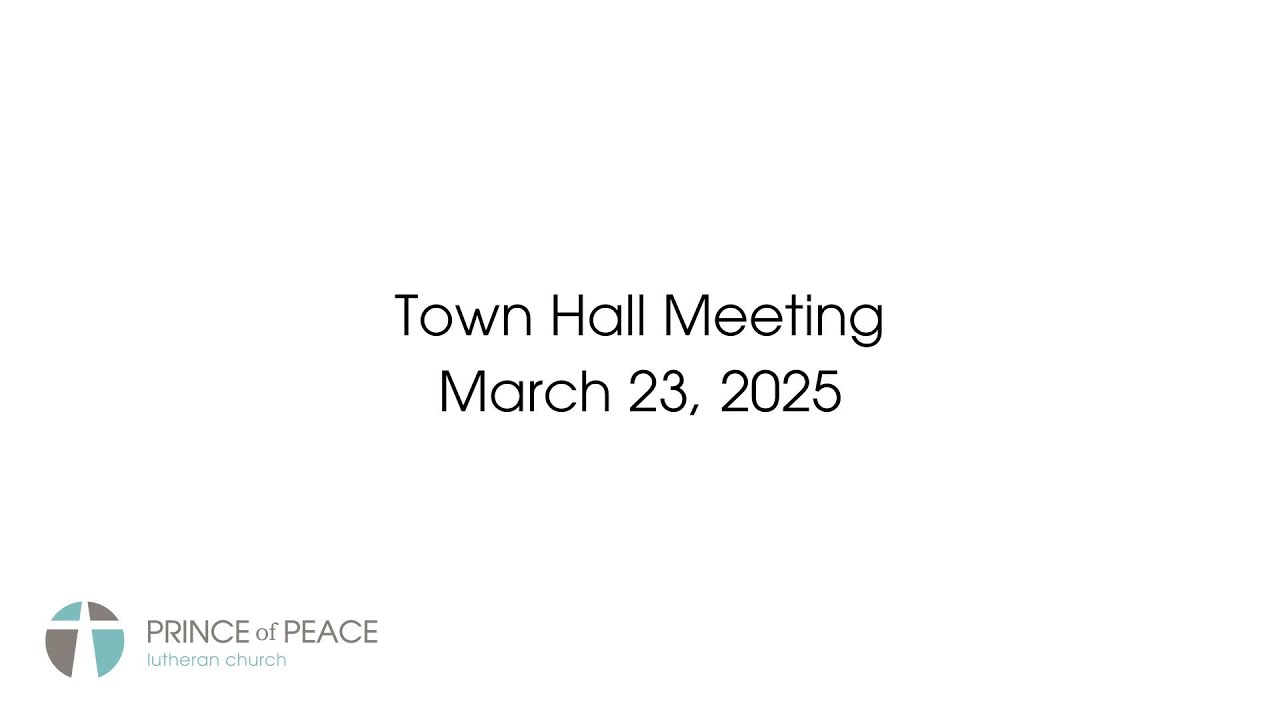 March 23, 2025 | Congregational Town Hall Meeting - YouTube