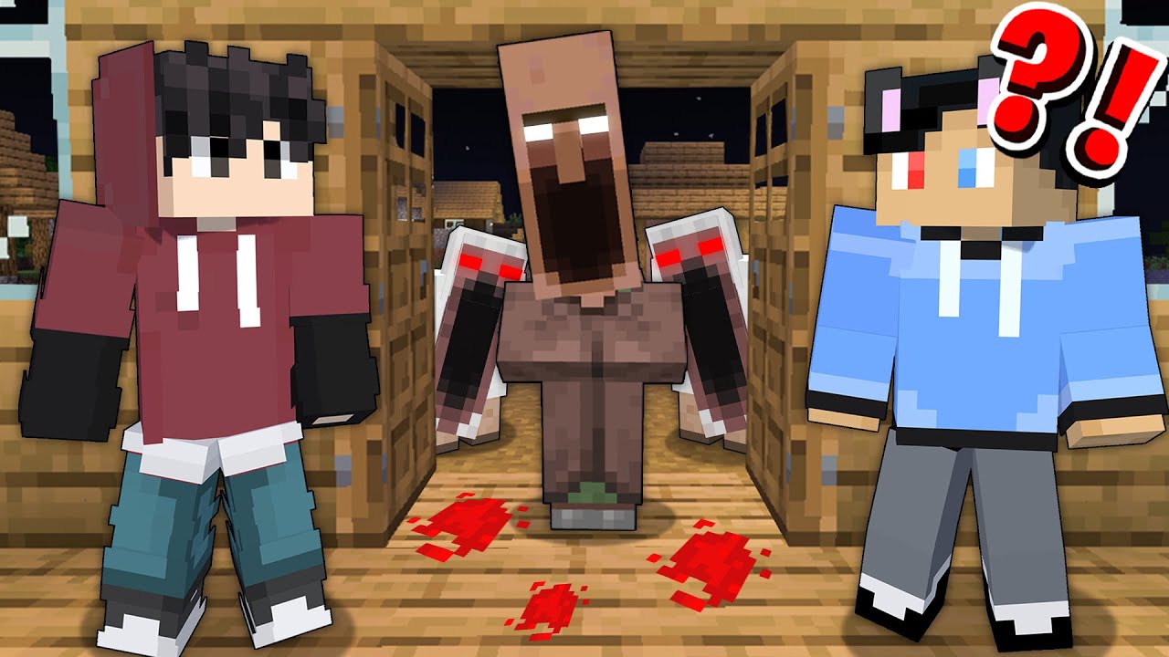 DON'T LET THE SCREAMING VILLAGER Get Inside In Minecraft! - YouTube