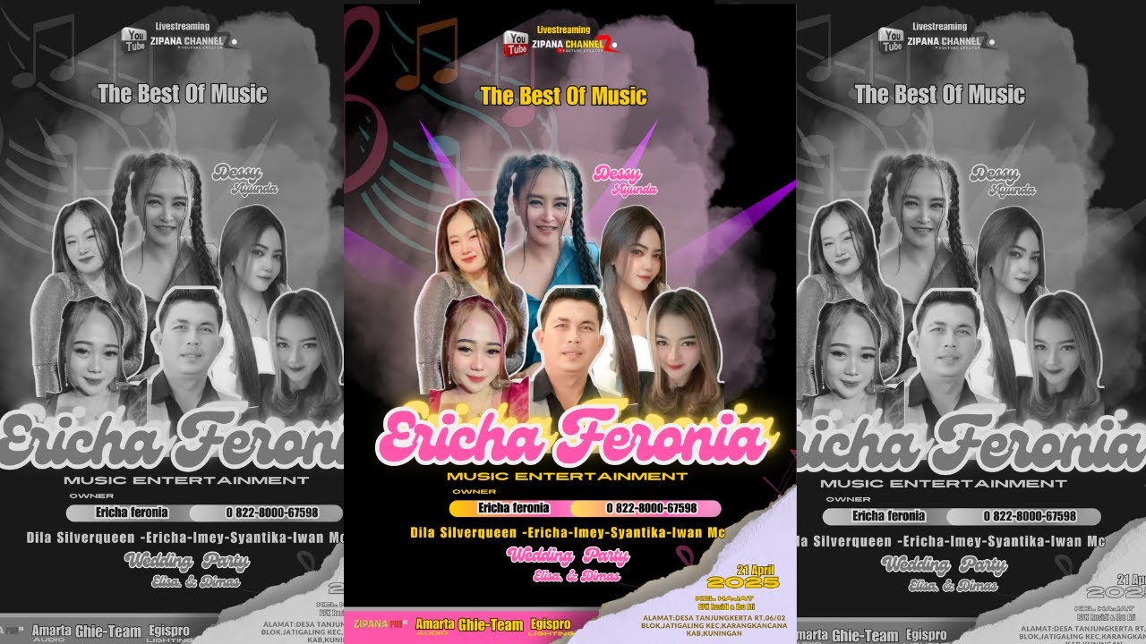 LIVE ERICHA FERONIA -RESEPSI PERNIKAHAN ELISA & DIMAS -TANJUNGKERTA 21 ...