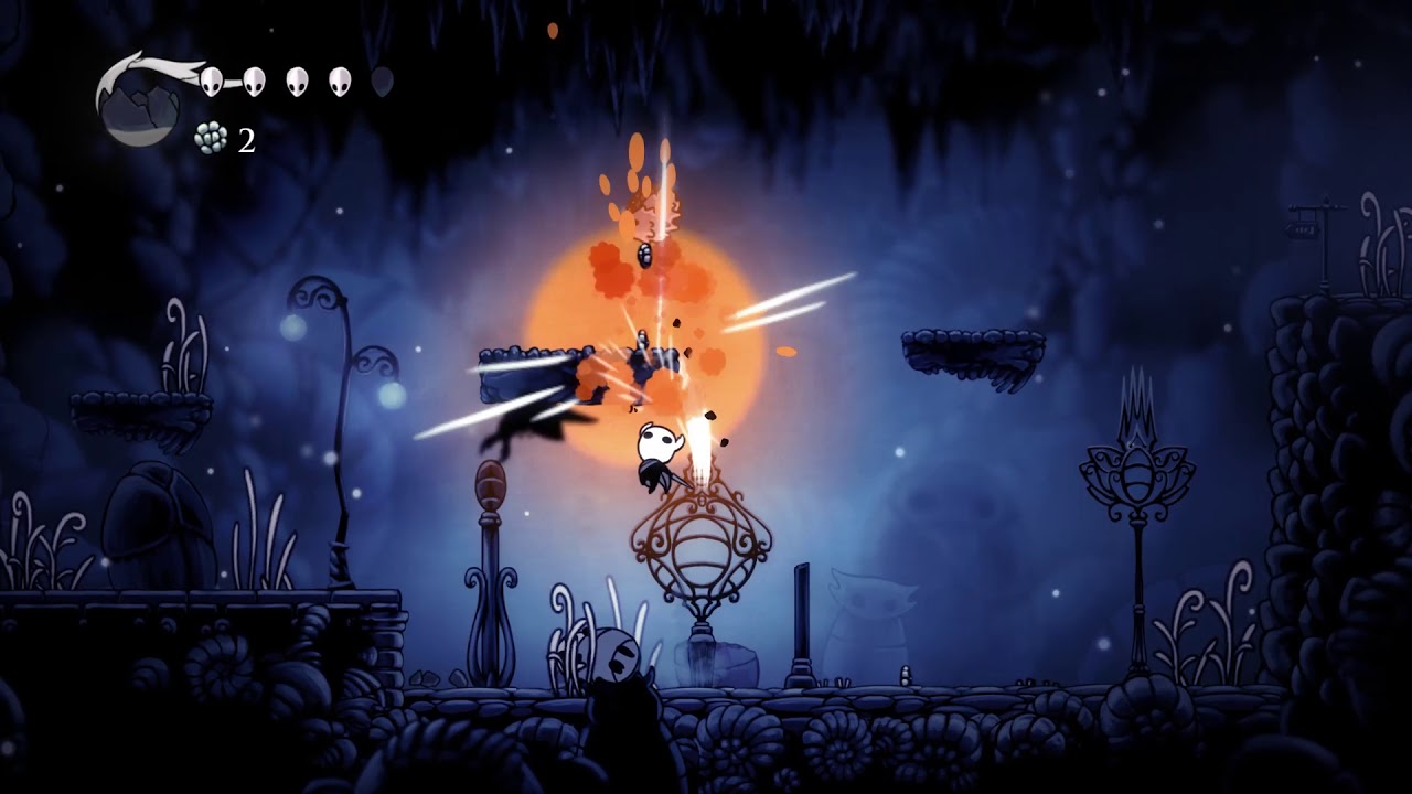 Hollow Knight - Playthrough - Part 2 : Gruz Mother Boss Fight - YouTube