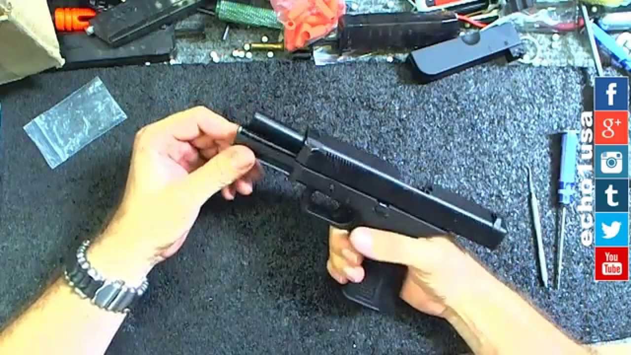 How to fix the Echo1 Timberwolf or TM GLOCK with a stuck hammer - YouTube