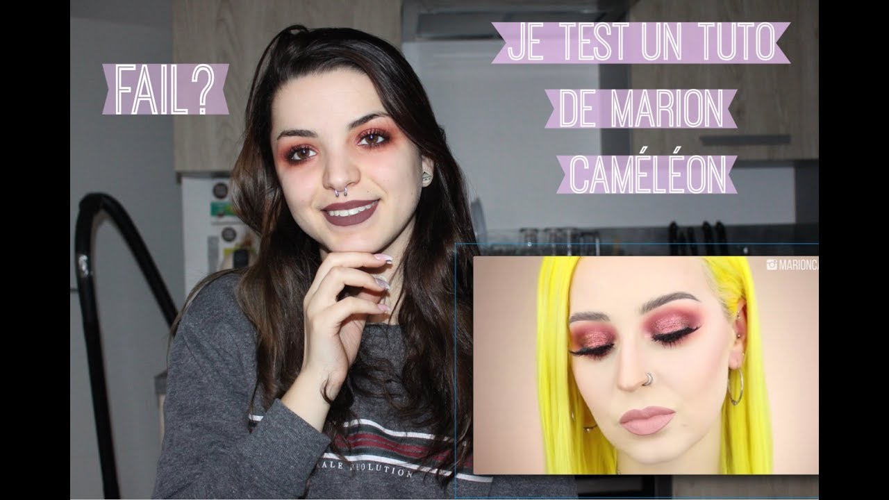 Je reproduis un maquillage de Marion Caméléon-UnBordelDeFille 🌼🌼 - YouTube