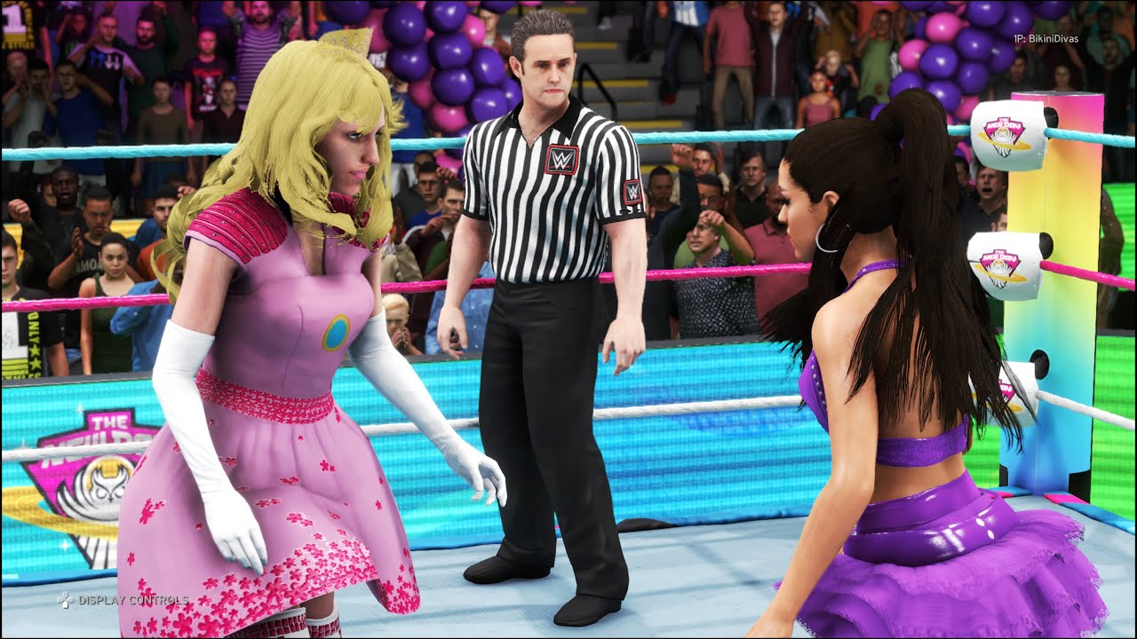 Ariana Grande vs. Princess Peach - WWE 2K22 - Full Match 💖💜 - YouTube