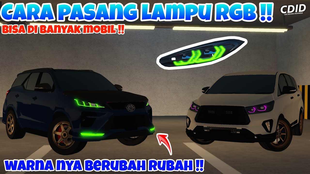 CARA PASANG LAMPU RGB DI MOBIL ROBLOX CDID REVAMP !! | Roblox CDID ...