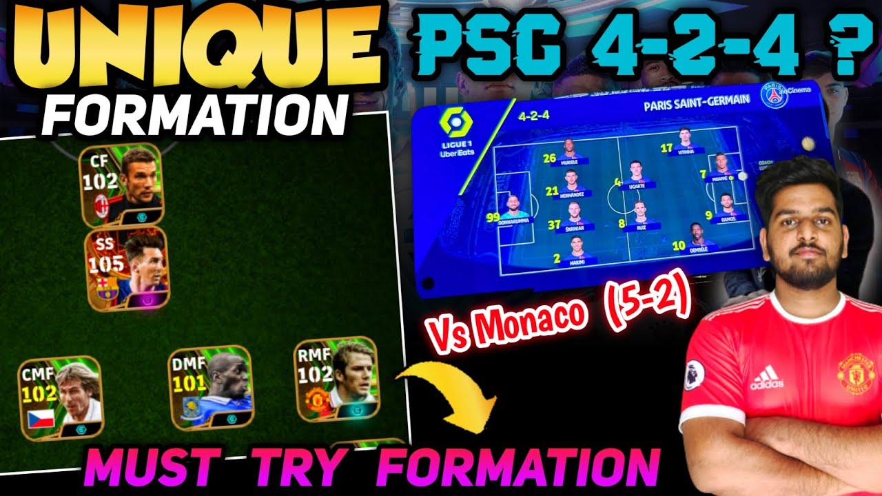 New Unique Must Try Formation In E-FOOTBALL 24 With Fixed SS | PSG 4-2 ...