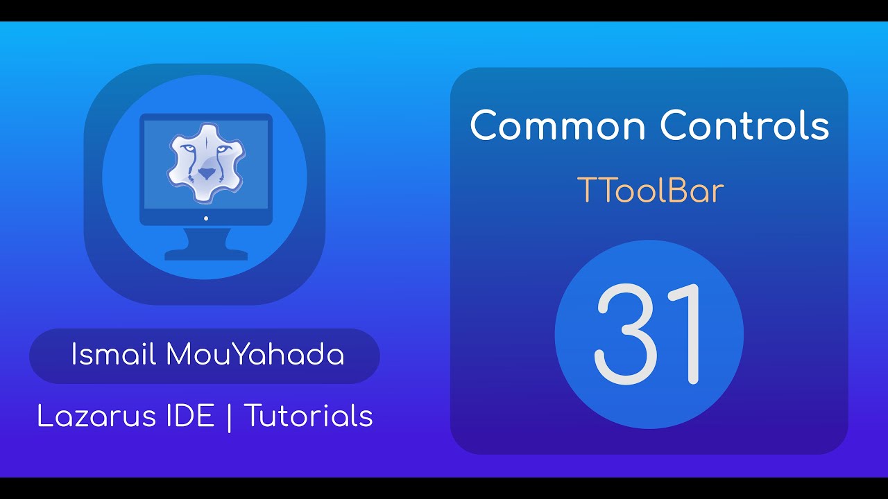 31# Lazarus Tutorial Create an awesome Tool Bar TToolBar to control ...