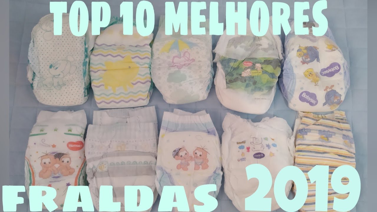 TOP 10 melhores fraldas usadas em 2019 no baby Arthur! - YouTube