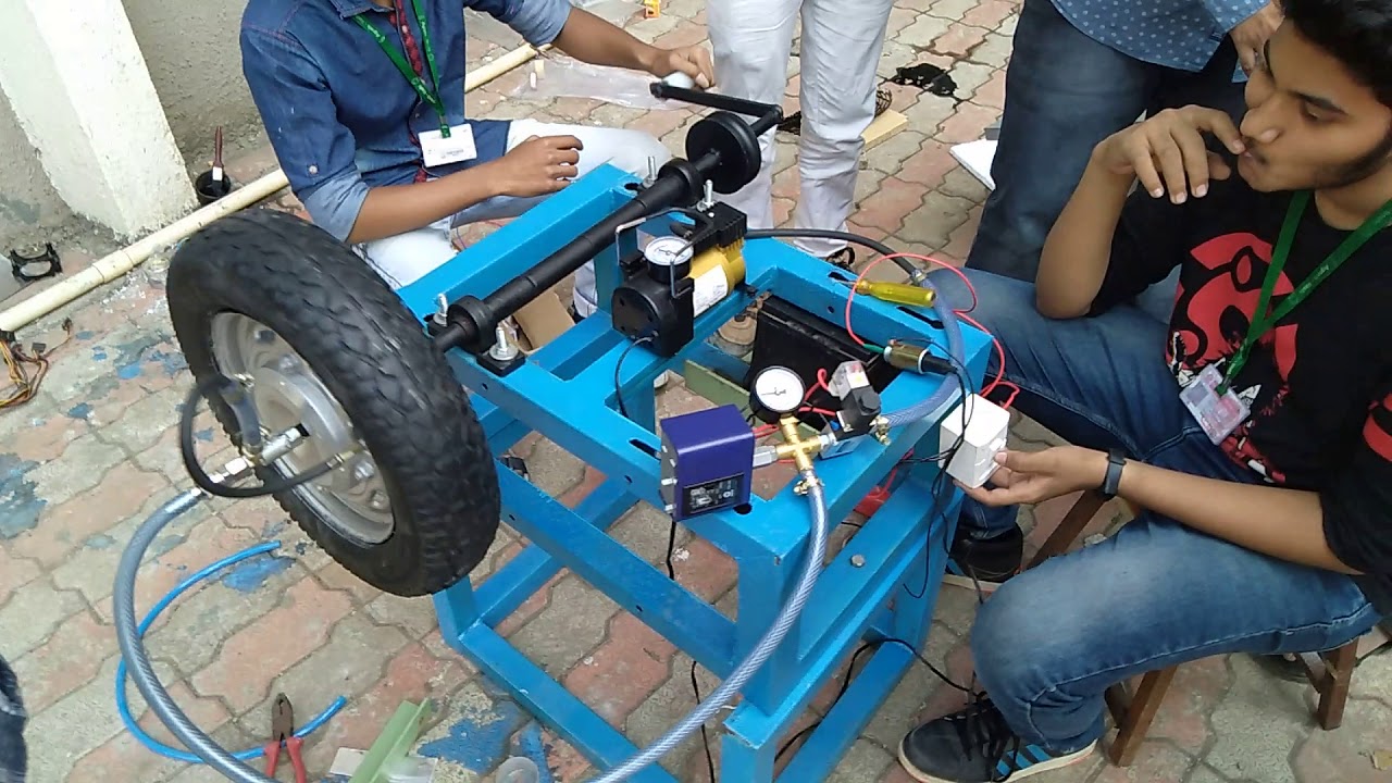 #Project - Automatic Tyre Inflation System, Made by us. - YouTube