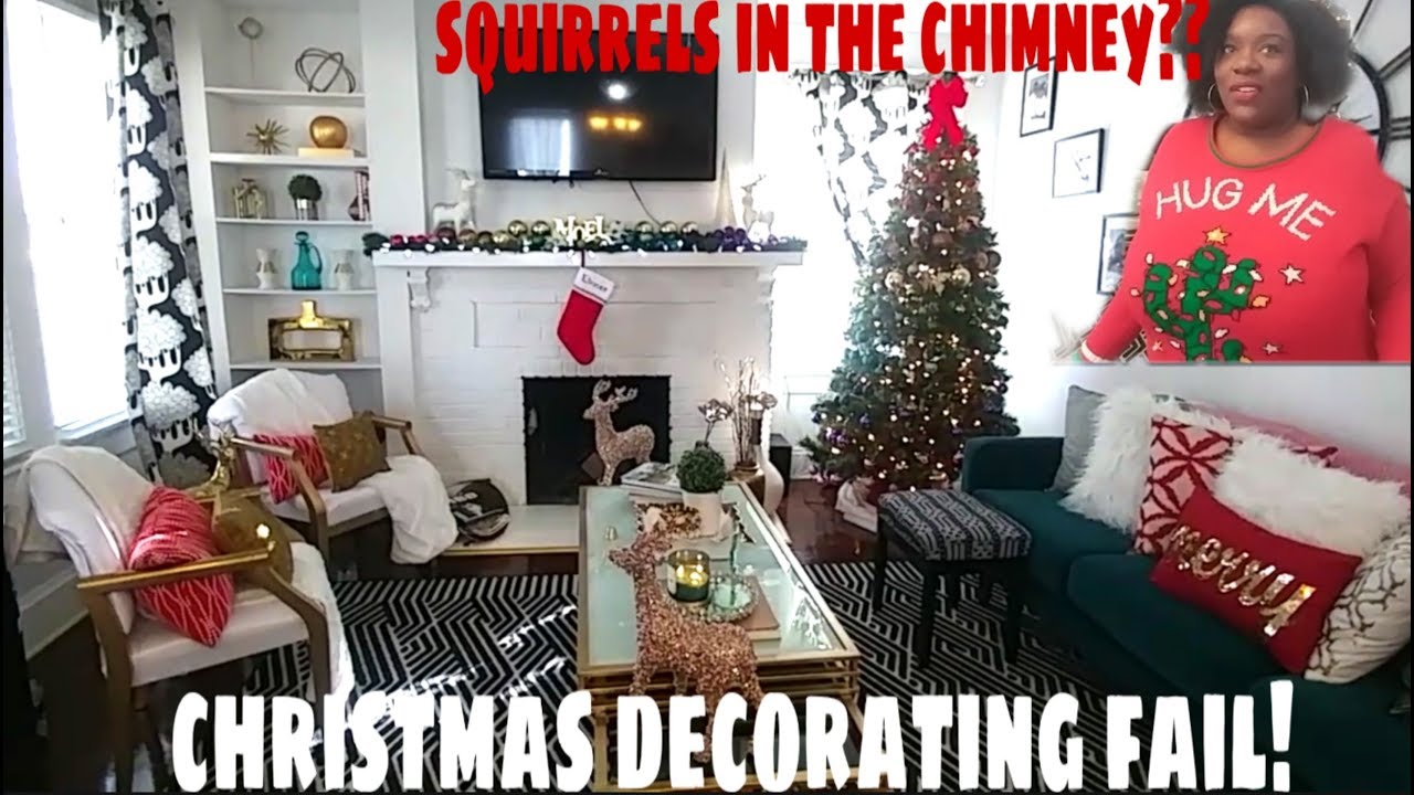 LIVING ROOM CHRISTMAS DECORATING...FAIL!? - YouTube