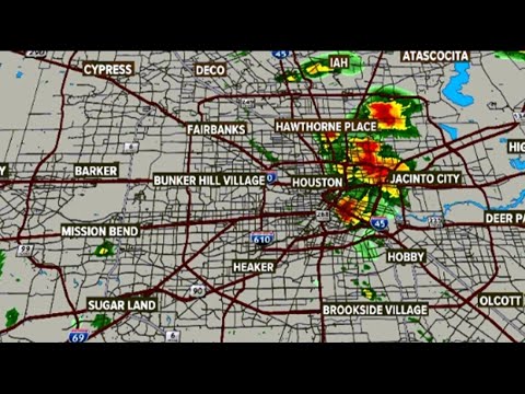 Live radar: Afternoon storms moving through the Houston area - YouTube