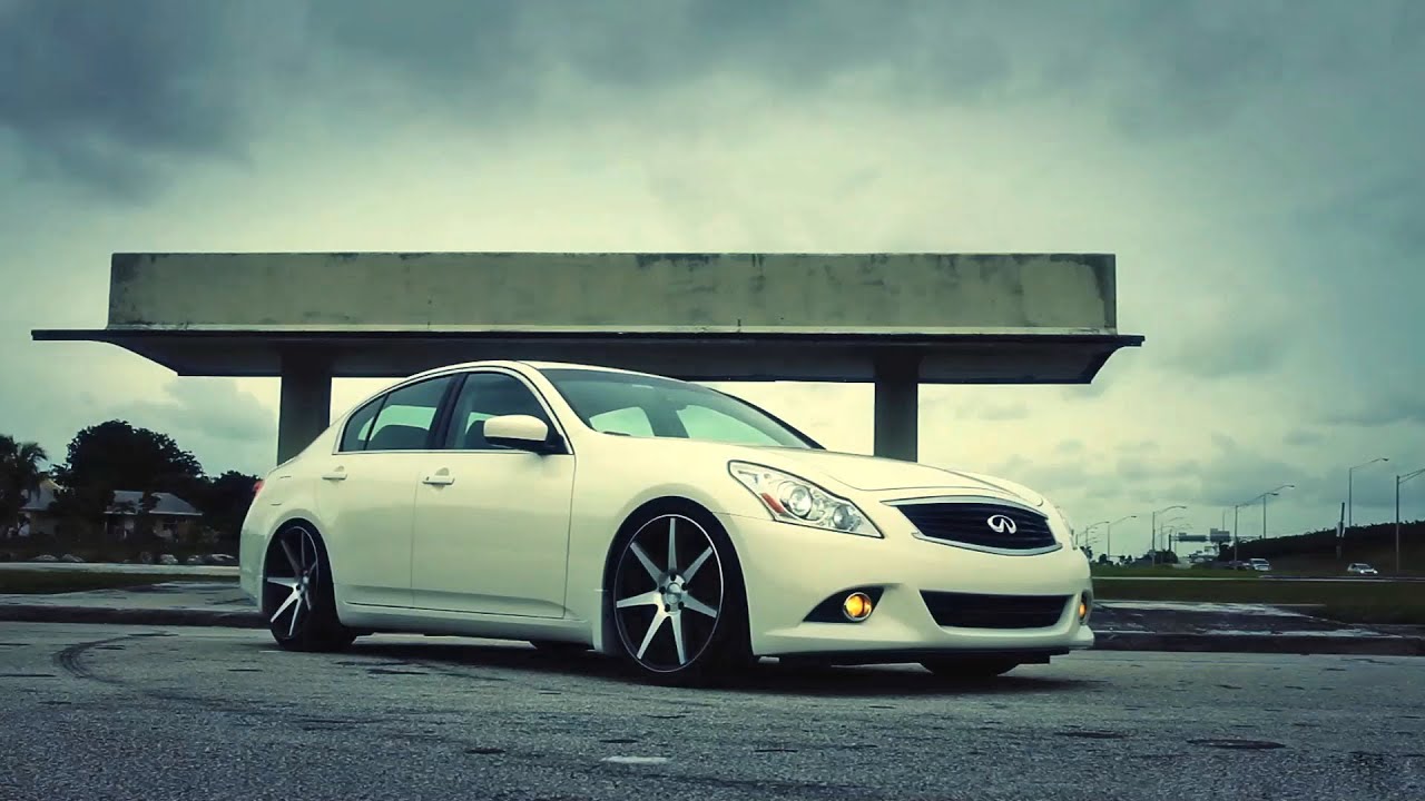 Infiniti G37 Sedan on 20" Vossen VVS-CV7 Concave Wheels / Rims - YouTube