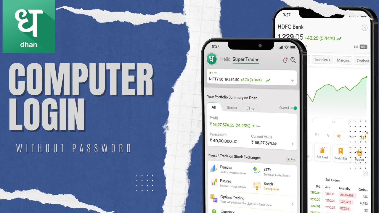 How To Login Dhan on Computer Web Without Password - YouTube