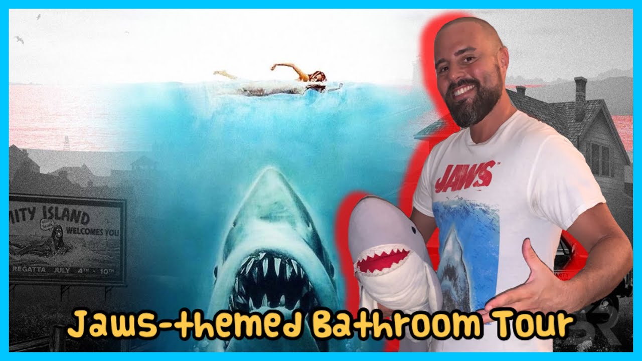 Jaws-themed Bathroom Tour - Shark Week 2021 - YouTube