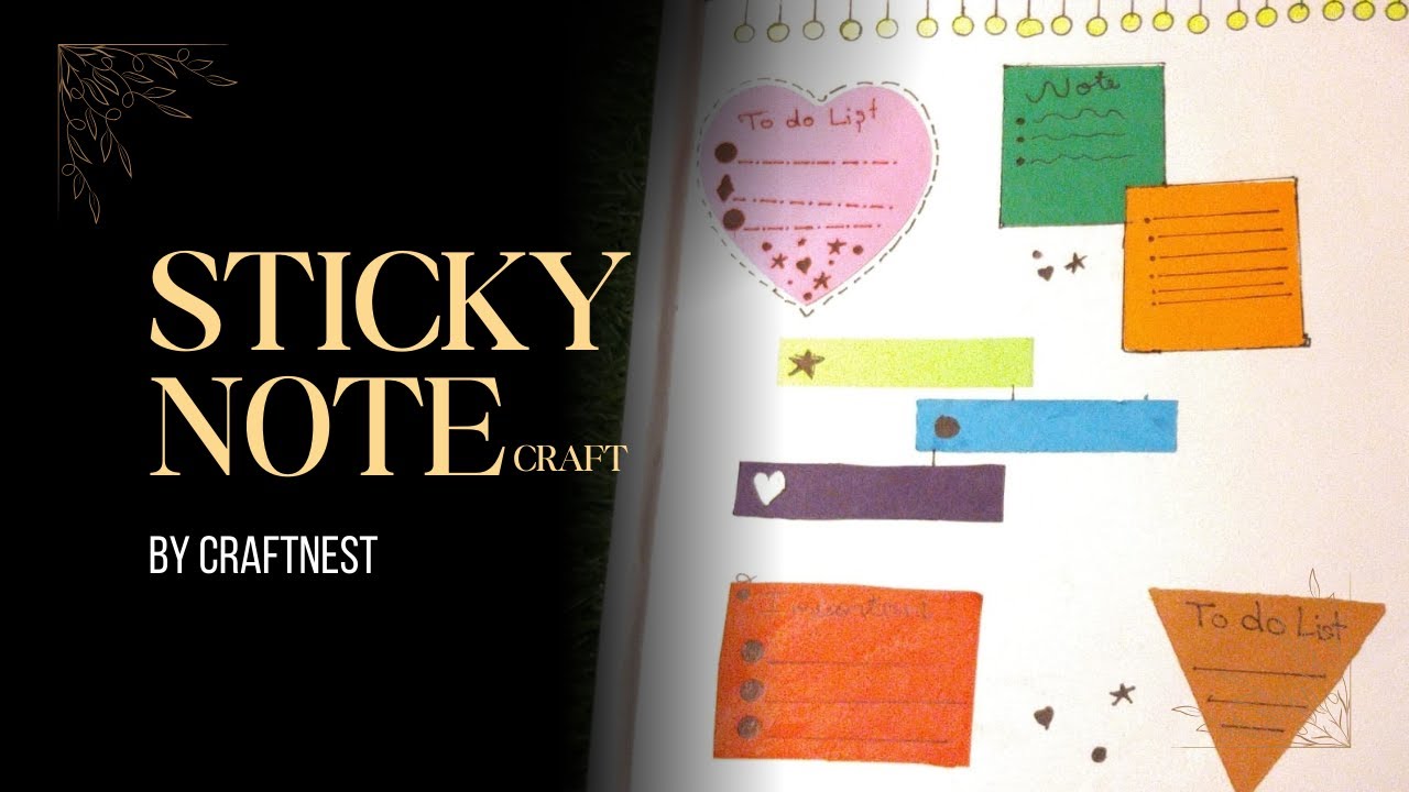 Sticky Note craft | DIY | Ideas - YouTube