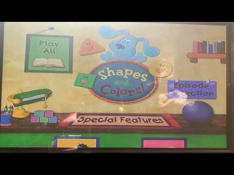 Blue’s Clues: Shapes & Colors 2003 DVD Menu Walkthrough - YouTube