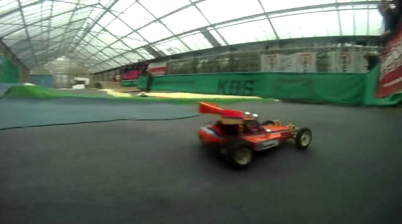 Team Associated Vintage RC10 (Gold) on Race Track - YouTube