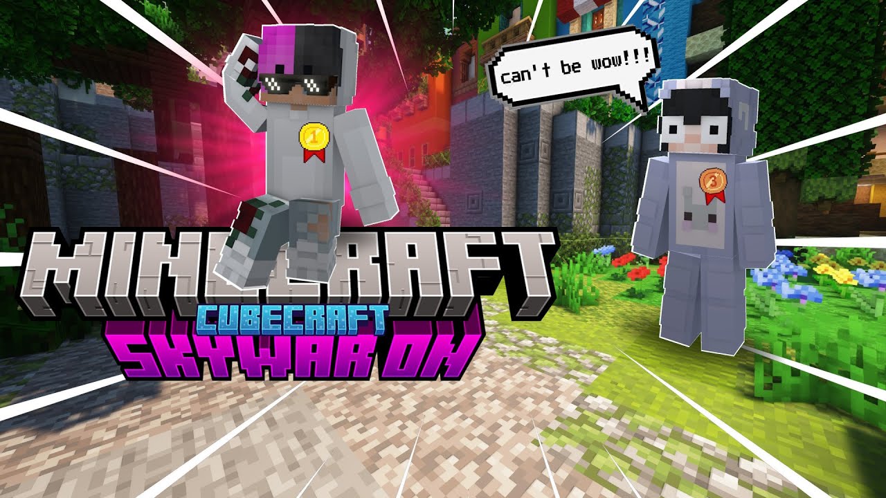 Игра в Sky Wars на сервере cubecraft. Minecraft java! 29 #cubwcraft # ...