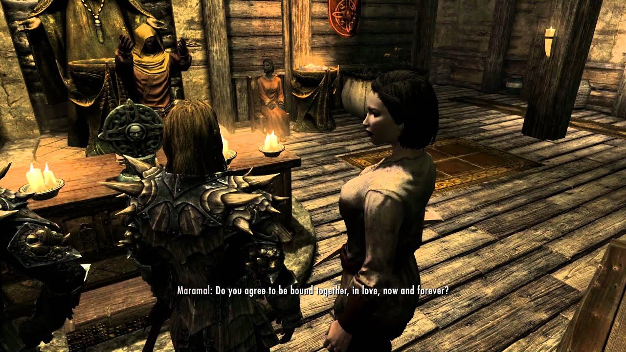 Skyrim, marriage, another perspective - YouTube