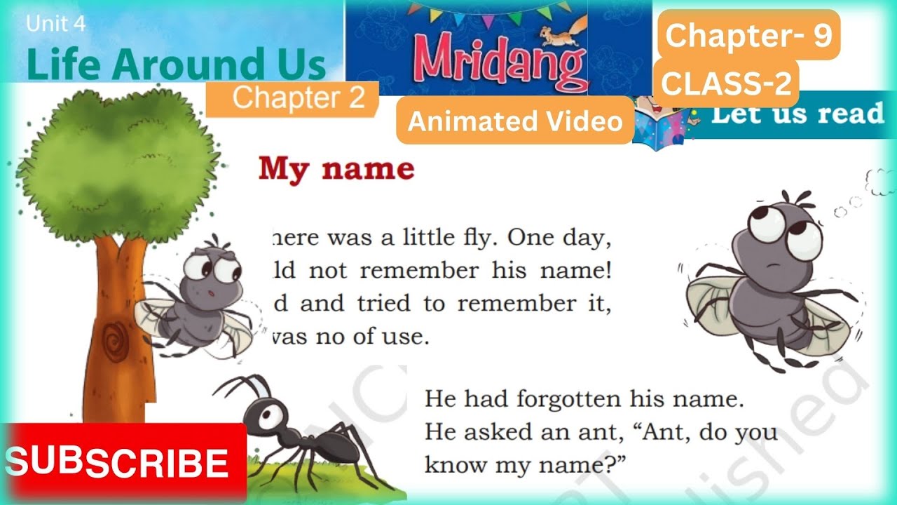 MY NAME | CHAPTER 2 |UNIT 4 | Life Around Us |POEM|CLASS 2|English ...