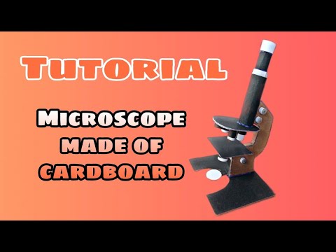 TUTORIAL | MICROSCOPE MADE OF CARDBOARD | HaroldTVHandcraft - YouTube