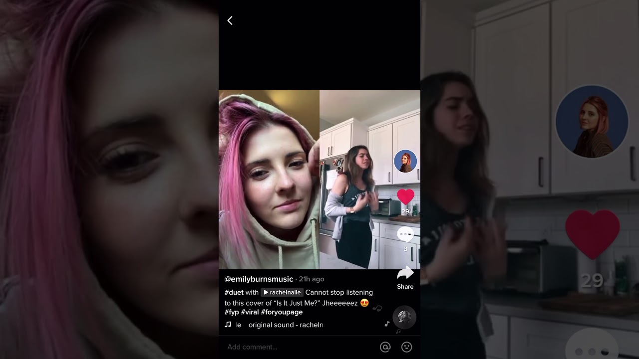 EMILY BURNS REACTS TO MY COVER - YouTube