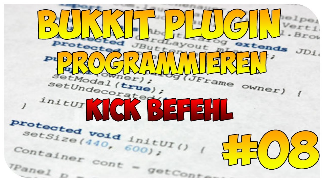 Bukkit Plugin Programmieren #008 [Kick Befehl] - YouTube