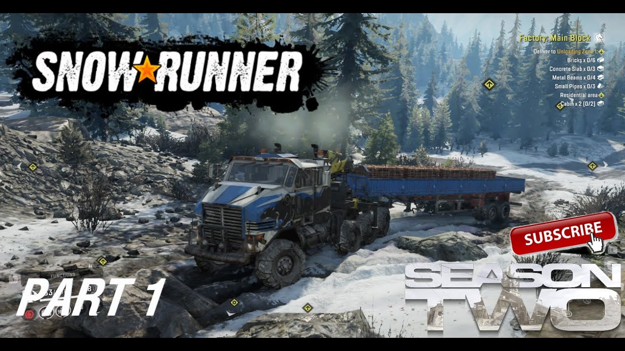 Snow Runner Factory Main Block Yukon Canada Part 1 Season 2 - YouTube