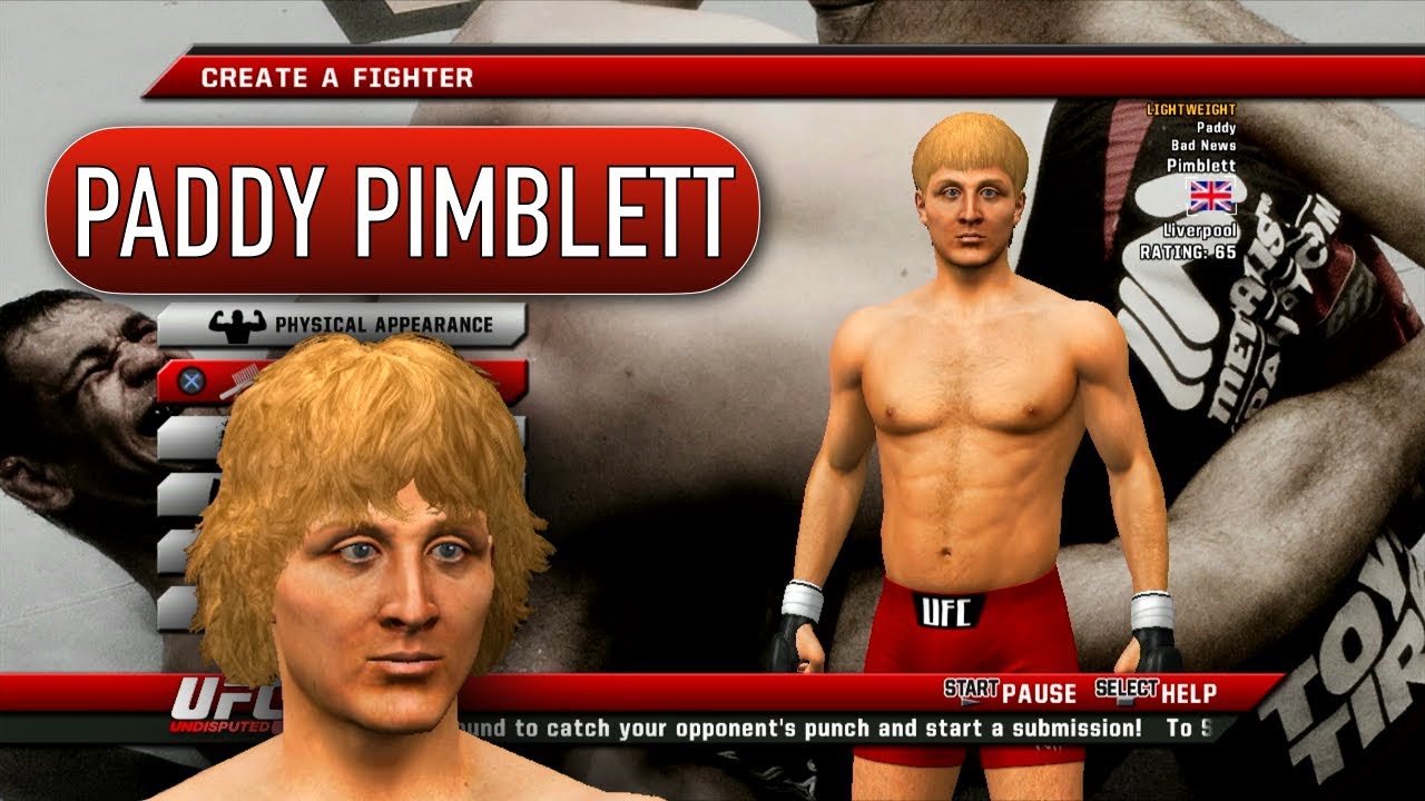 Paddy "The Baddy" Pimblett || UFC Undisputed 3 CAF Formula - YouTube
