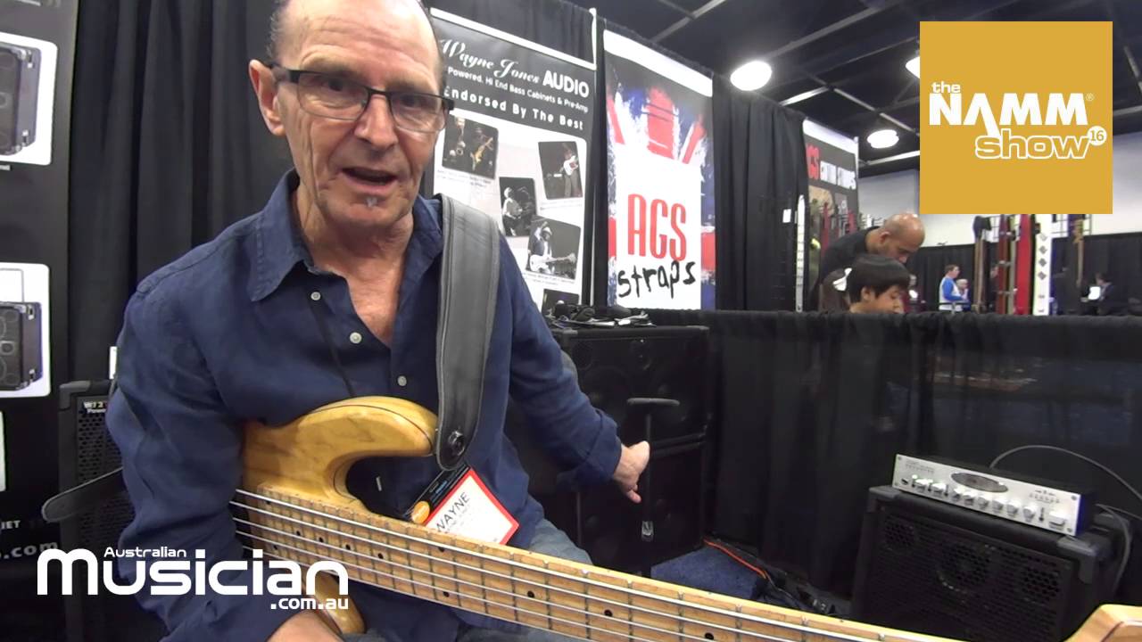 NAMM 2016 - WAYNE JONES PLAYS BASS LICK & TALKS WJ GEAR - YouTube