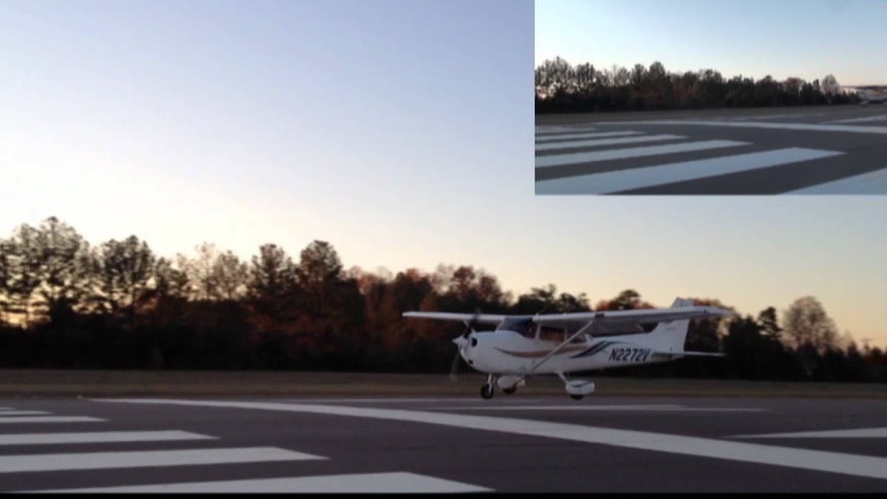 Cessna 172 Spot Landing Practice - STF - YouTube