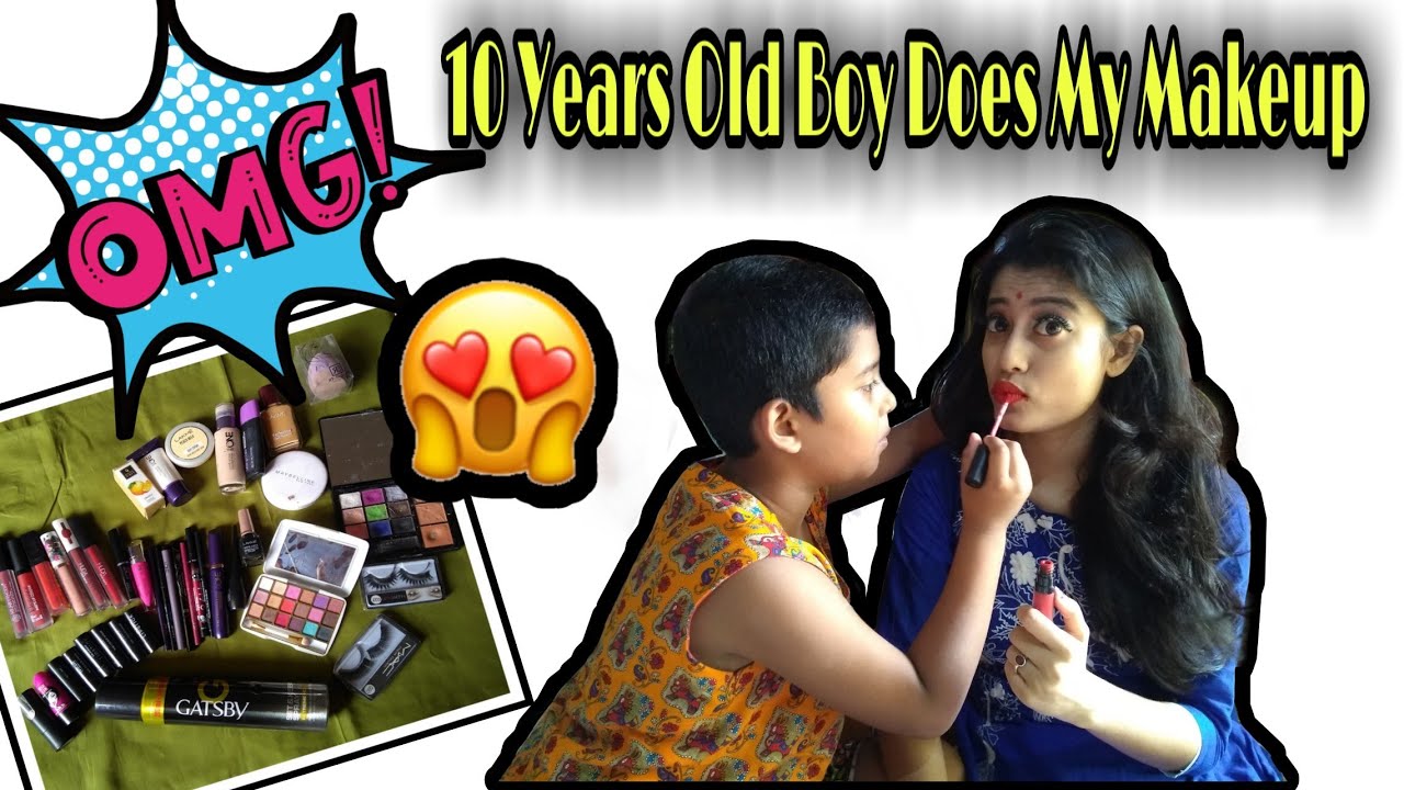 10 years old boy does my makeup | Spandan Saha | Susmita the ...