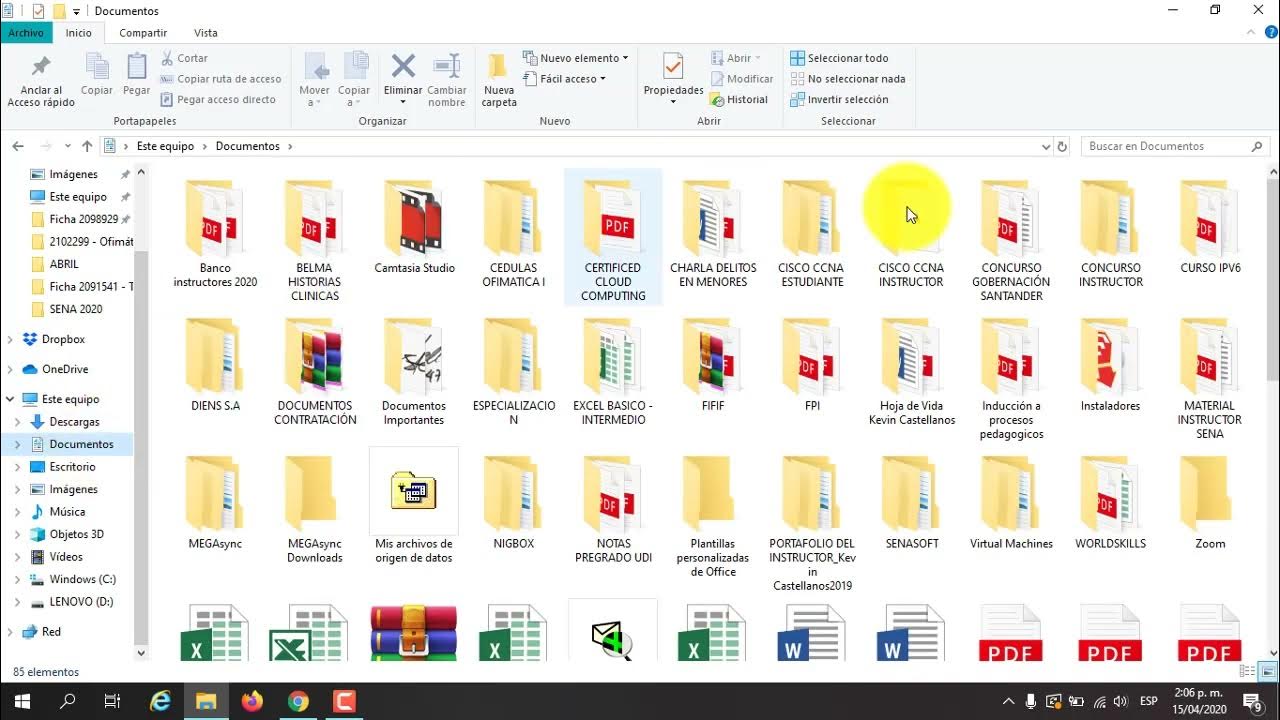 Creación carpeta en el explorador de archivo - YouTube