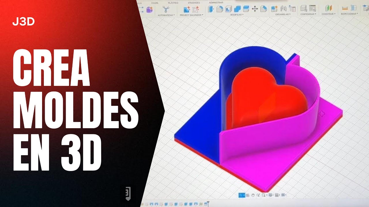 CREA MOLDES EN 3D - YouTube