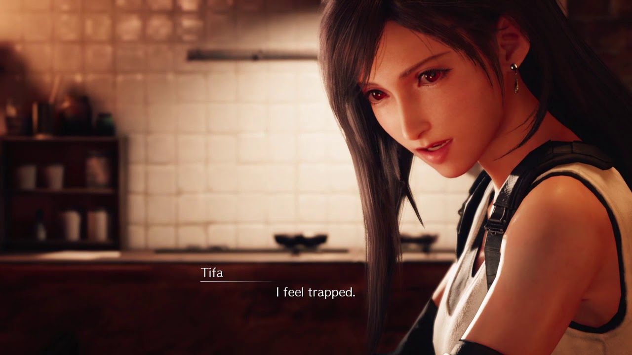 FINAL FANTASY VII REMAKE Sad Tifa - YouTube