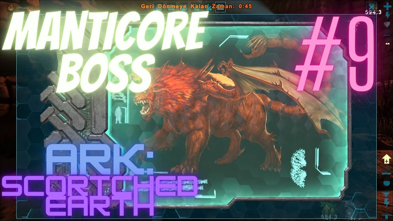 Manticore Boss | ARK: Scorched Earth | Bölüm 9 - YouTube