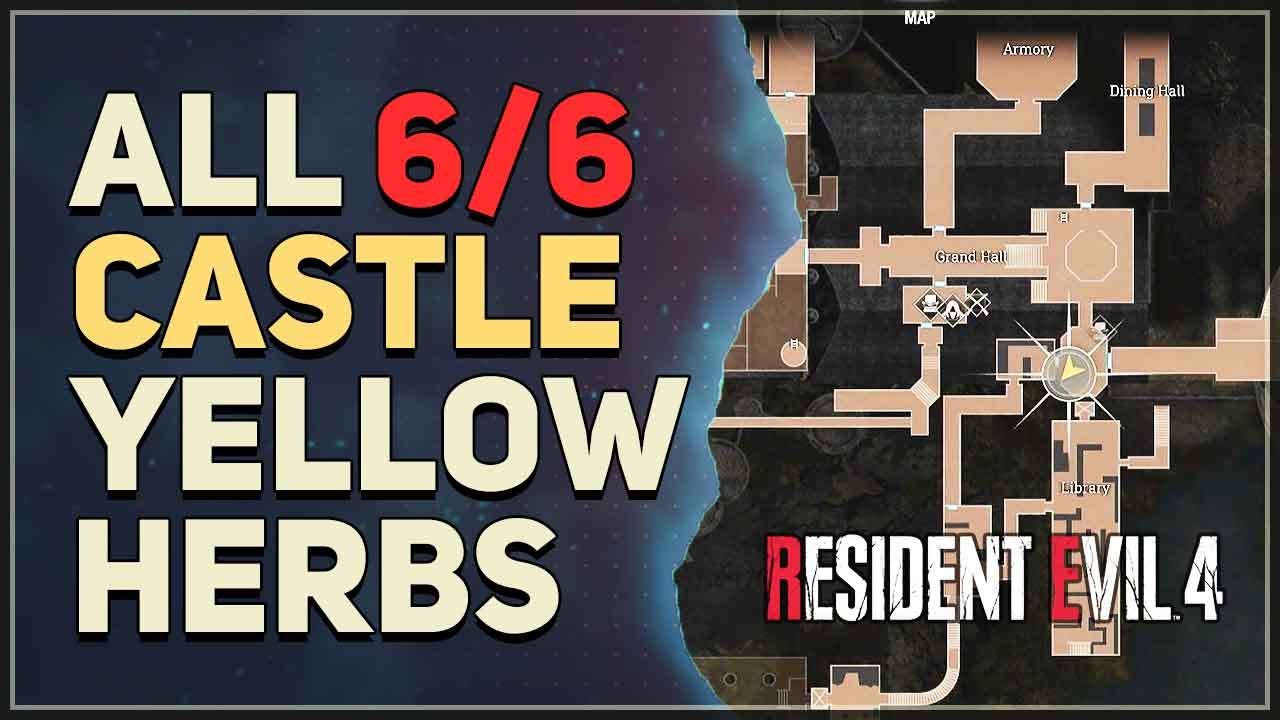 all-castle-yellow-herb-locations-resident-evil-4-remake-youtube