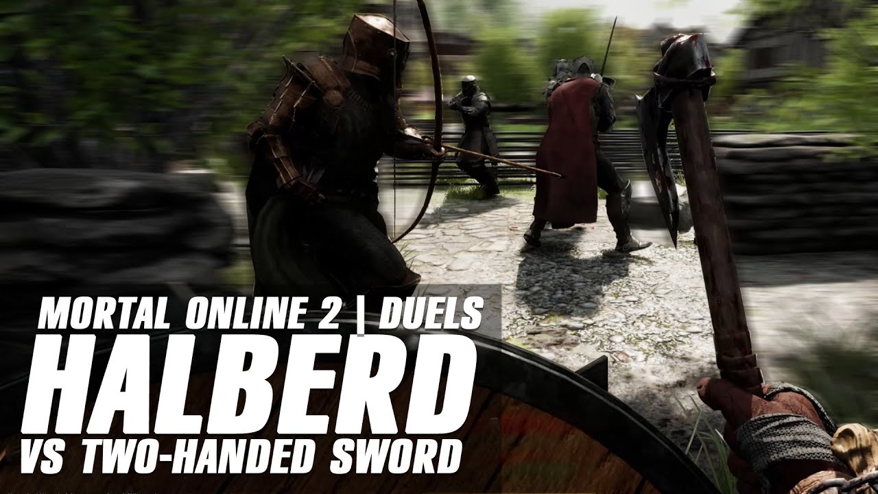 MORTAL ONLINE 2 | HALBERT VS 2H SWORD | SHORT DUEL - YouTube