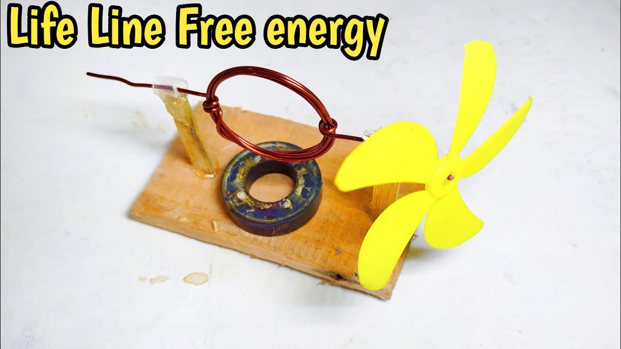 How to make free energy || free energy fan || free energy experiment ...