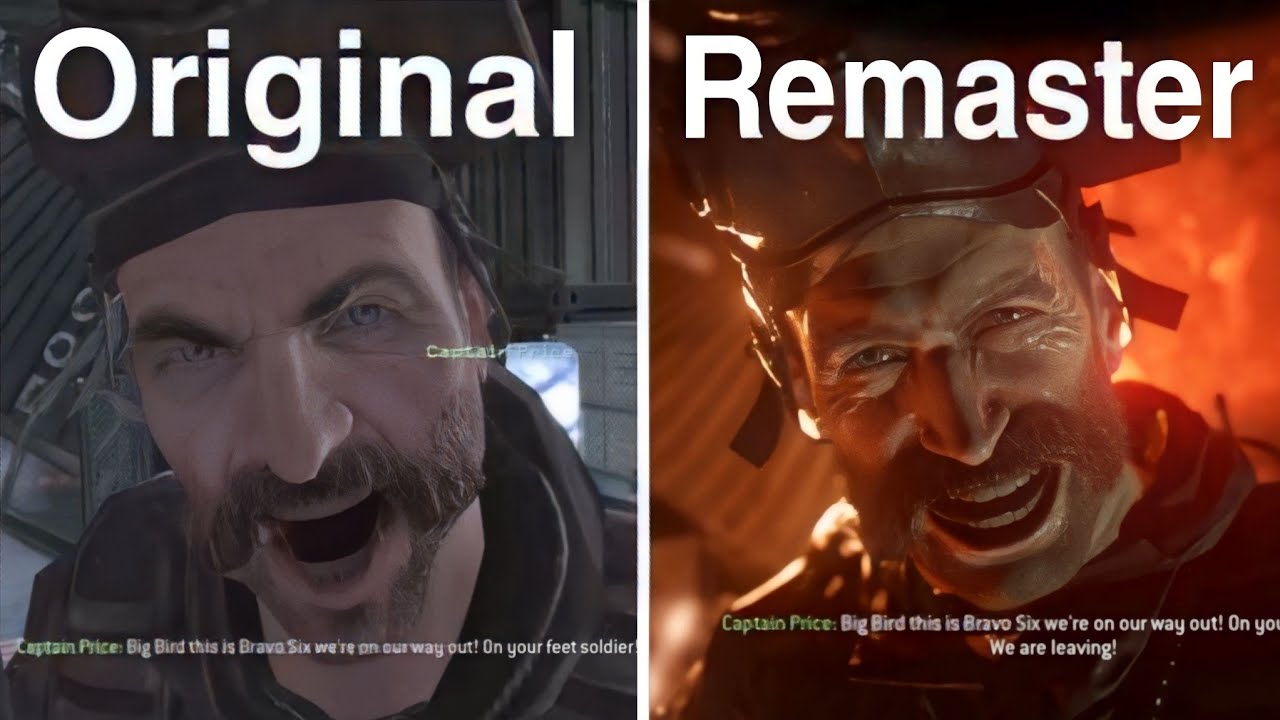 Call of Duty: Modern Warfare (Original) vs Remastered Graphics ...
