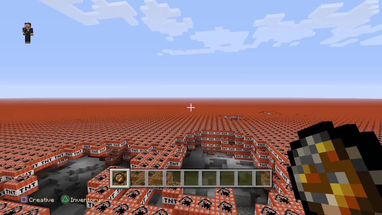 Minecraft: Blowing up a World made of TNT - YouTube